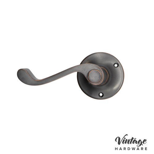 SATIN CHROME, COLONIAL LEVER LONGPLATE, LATCH DOOR HANDLE